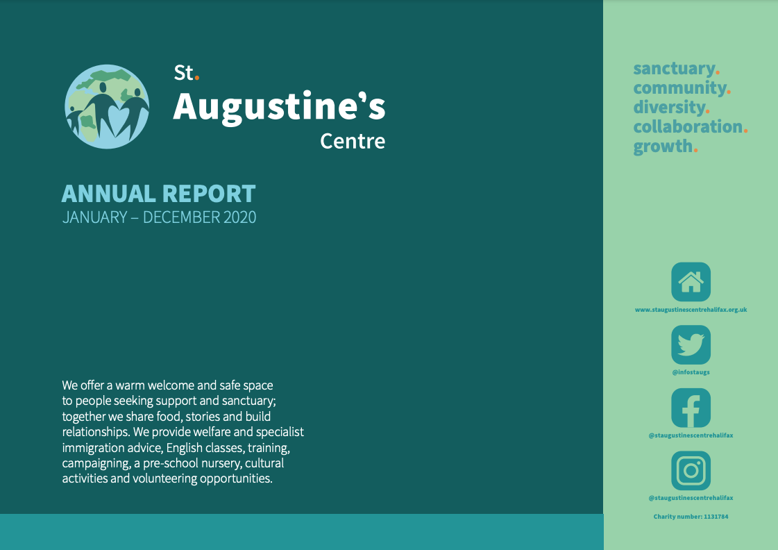 Annual Report 2020 - St Augustine's Centre - Halifax